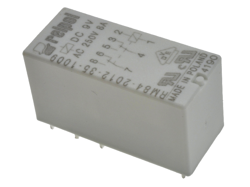 Przekaźnik Relpol RM84 2012 35 1009 do gniazda do druku PCB 2