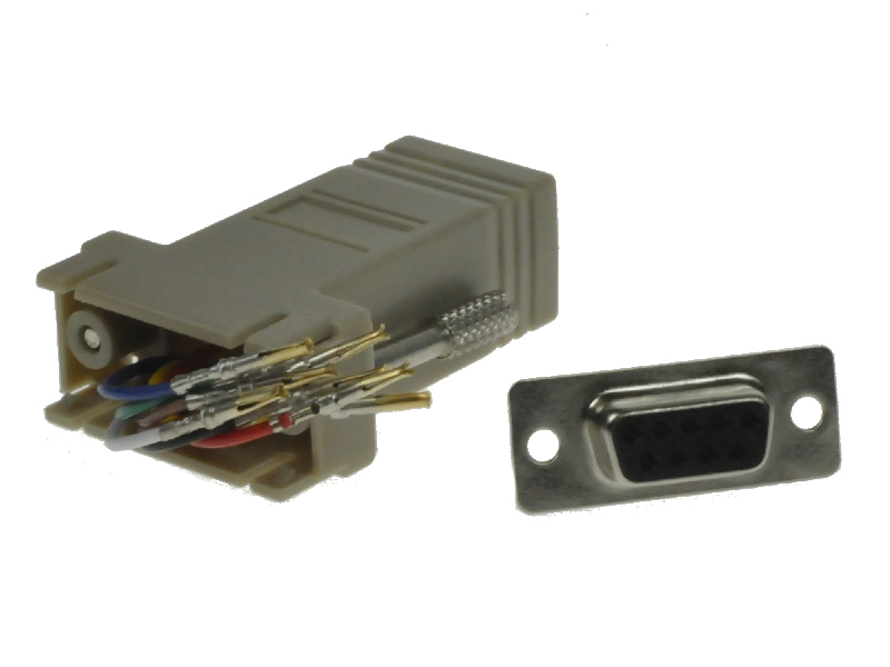Adapter socket / socket; D-Sub; Canon 9p F / RJ45; 9 ways - Electronic ...