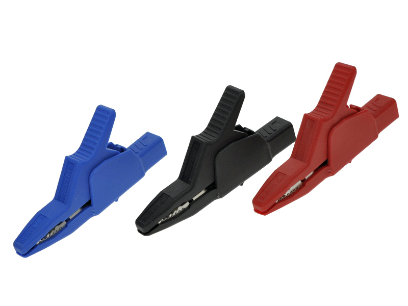 Crocodile clip; Hirschmann; AK2B 2540 I / 972405101; red - Electronic ...