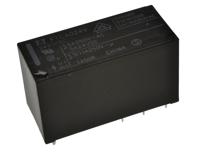 Relay; Fujitsu Takamisawa; FTR-F1CA024V; PCB trough hole; DPDT; 24V; 5A; 5A - Electronic store ...