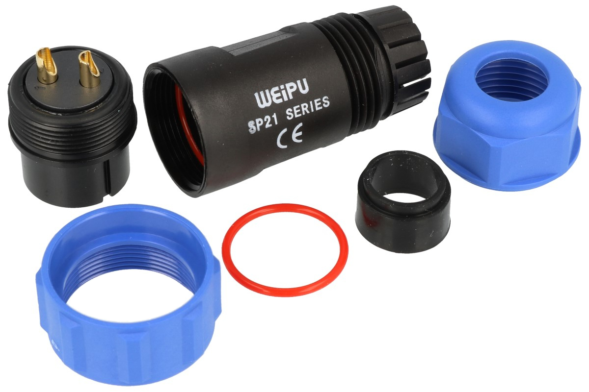 Plug; Weipu; SP2110/P3II-1N; 3 ways - Electronic store - FIRMA PIEKARZ