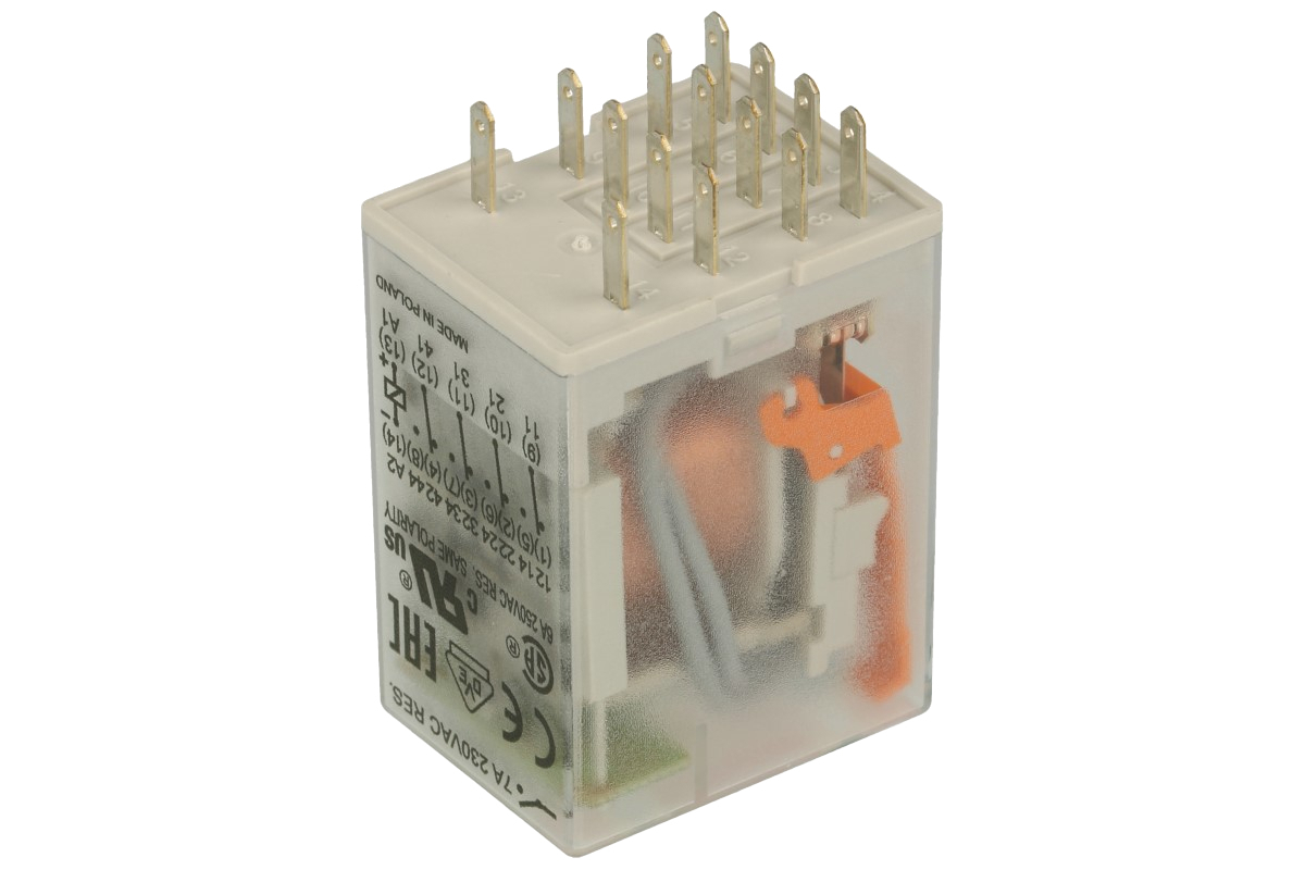 Relay; Relpol; R4N-2014-23-1012-WTLD; 4PDT; 12V; 6A - Electronic store ...