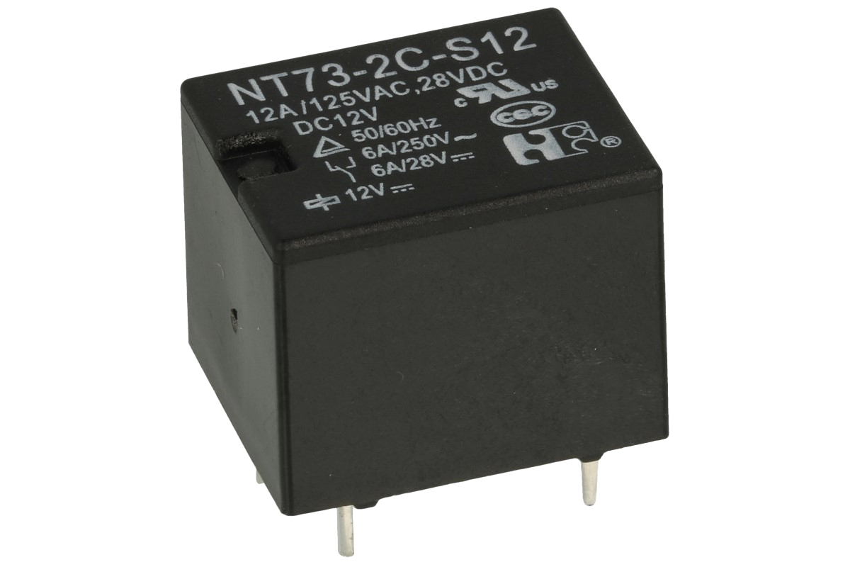 Relay; Forward Relays; NT73-2CS12DC12V0.36; PCB trough hole; SPDT; 12V ...