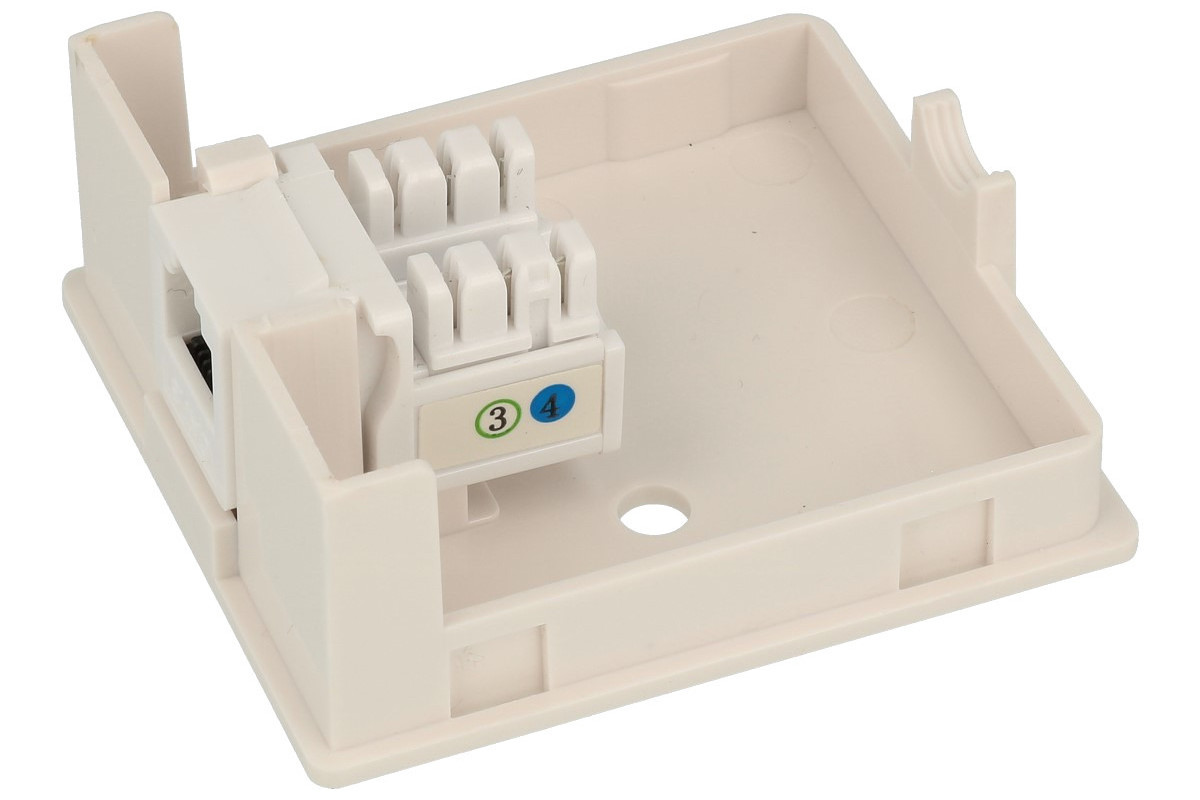 Connector housing; Ks-H; white; wall mount; Keystone - Electronic store ...