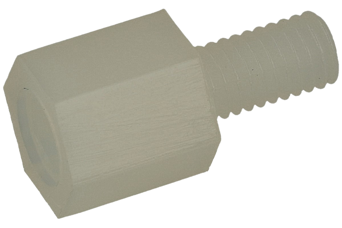 Spacers; TP-6; M3; 6mm; polyamide - Electronic store - FIRMA PIEKARZ