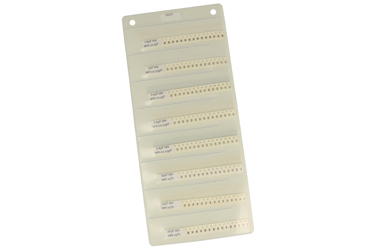 Capacitors set; ZK-0805-1,8pF÷1,5nF-320; 1,8÷1500pF - Electronic store ...