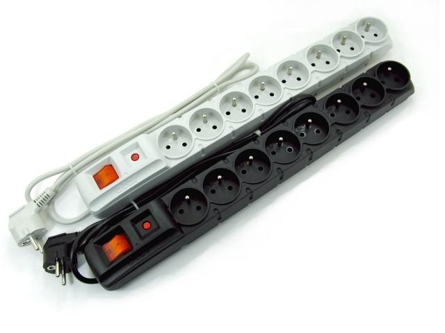 Power socket; Acar; S8; black; 3 cores; 0,75mm2; 1,5m - Electronic ...