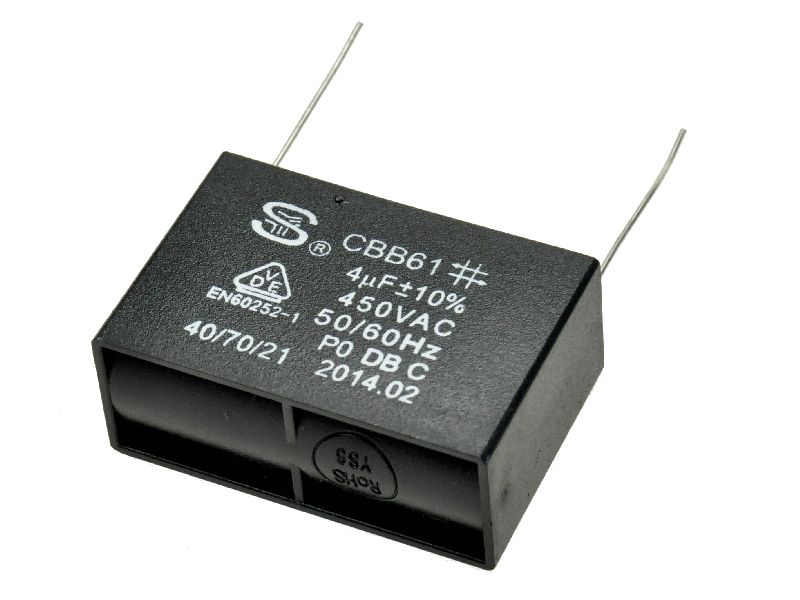 Capacitor; S-cap; 4uF; 450V - Electronic store - FIRMA PIEKARZ