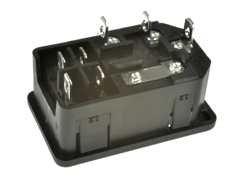 Plug; Inalways Corporation; 0717-1S-PQ12-C-2BK; IEC C14 IBM ...