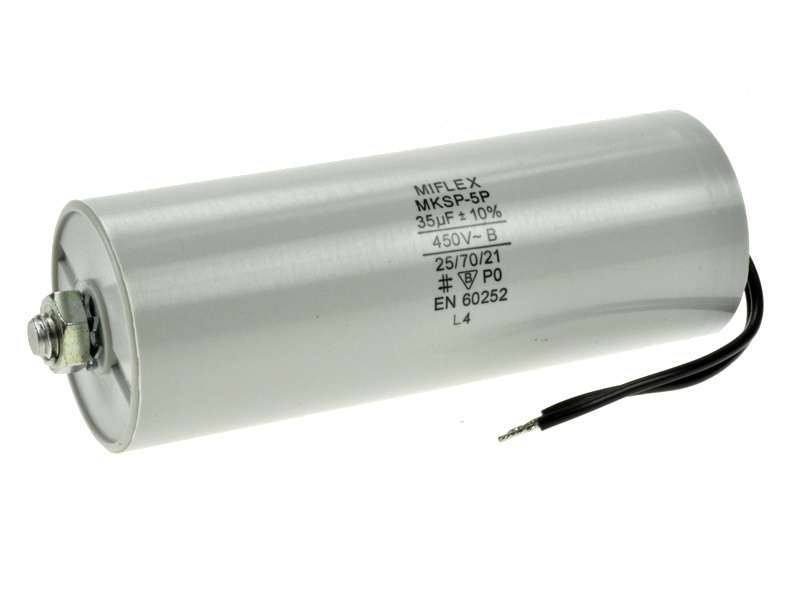 Capacitor; Miflex; 35uF; 450V AC - Electronic store - FIRMA PIEKARZ