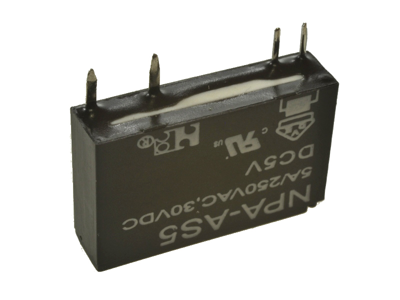 Relay; Forward Relays; NPA-AS5-05; PCB trough hole; SPST NO; 5V; 5A; 5A ...