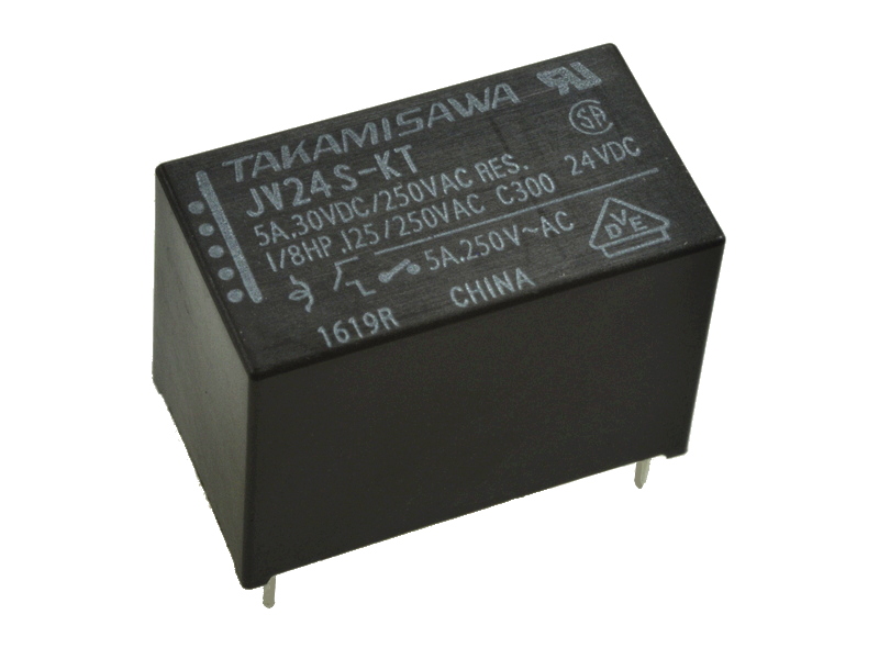 Przekaźnik; Fujitsu Takamisawa; JV24S-KT; do druku (PCB); 1 styk zwierny; 24V; 5A; 5A - Sklep ...