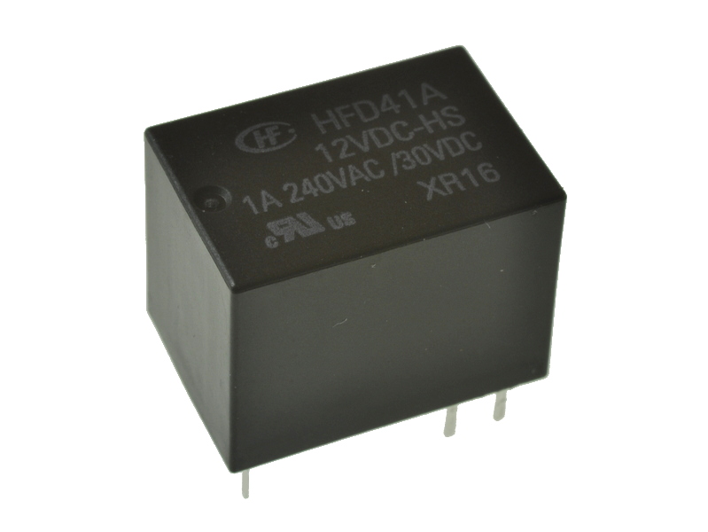 Przekaźnik; Hongfa; HFD41A-012-HS; do druku (PCB); 1 styk przełączny; 12V; 1A; 1A - Sklep ...