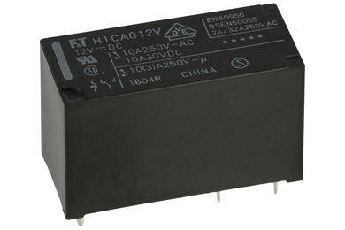 Przekaźnik; Fujitsu Takamisawa; FTR-H1CA012V; do druku (PCB); do gniazda; 1 styk przełączny; 12V ...