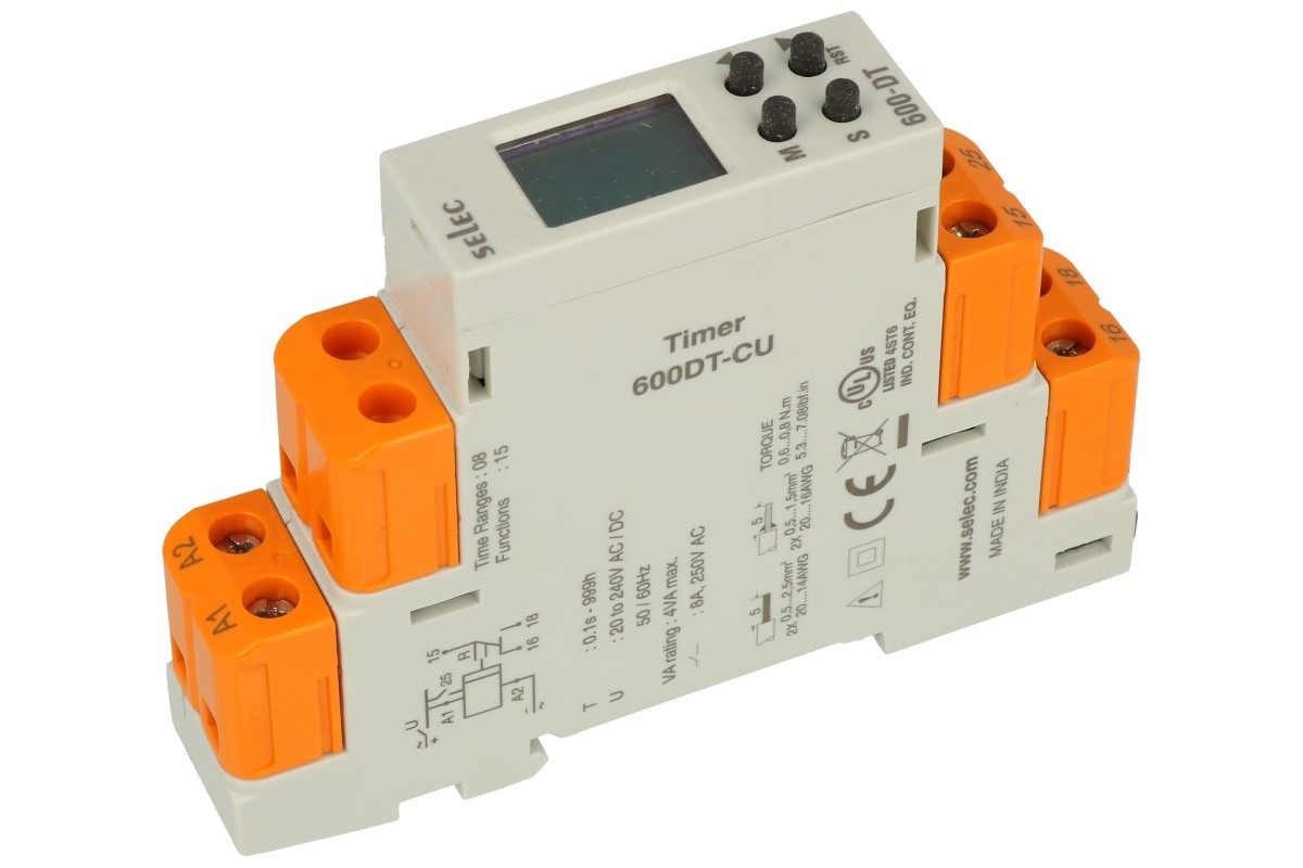Relay; Selec; 600DT-CU; time - Electronic store - FIRMA PIEKARZ