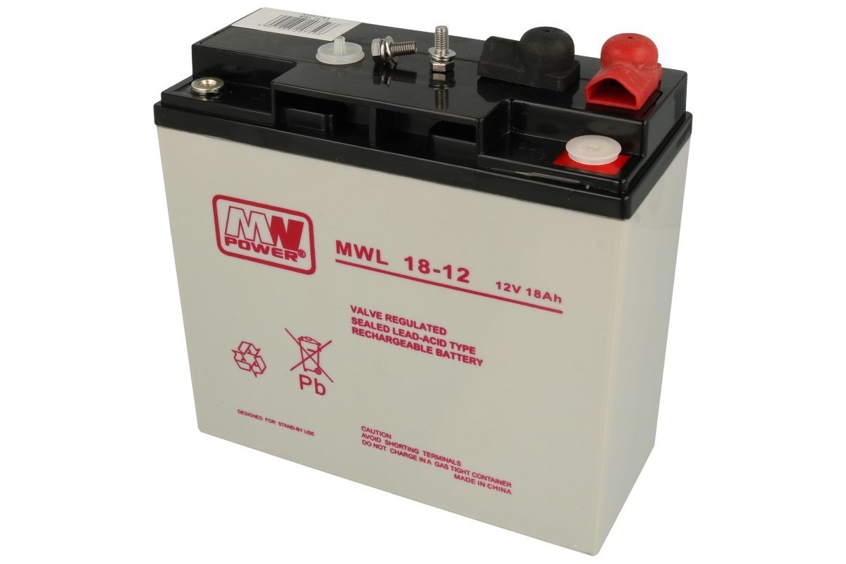Akumulator; MW POWER; MWL 18-12 - Sklep elektroniczny - FIRMA PIEKARZ